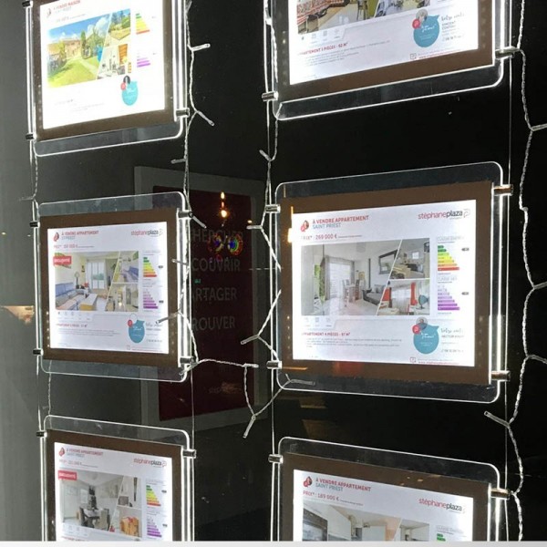 Porte affiche LED - Solutions d'affichage | Mister Enseignes